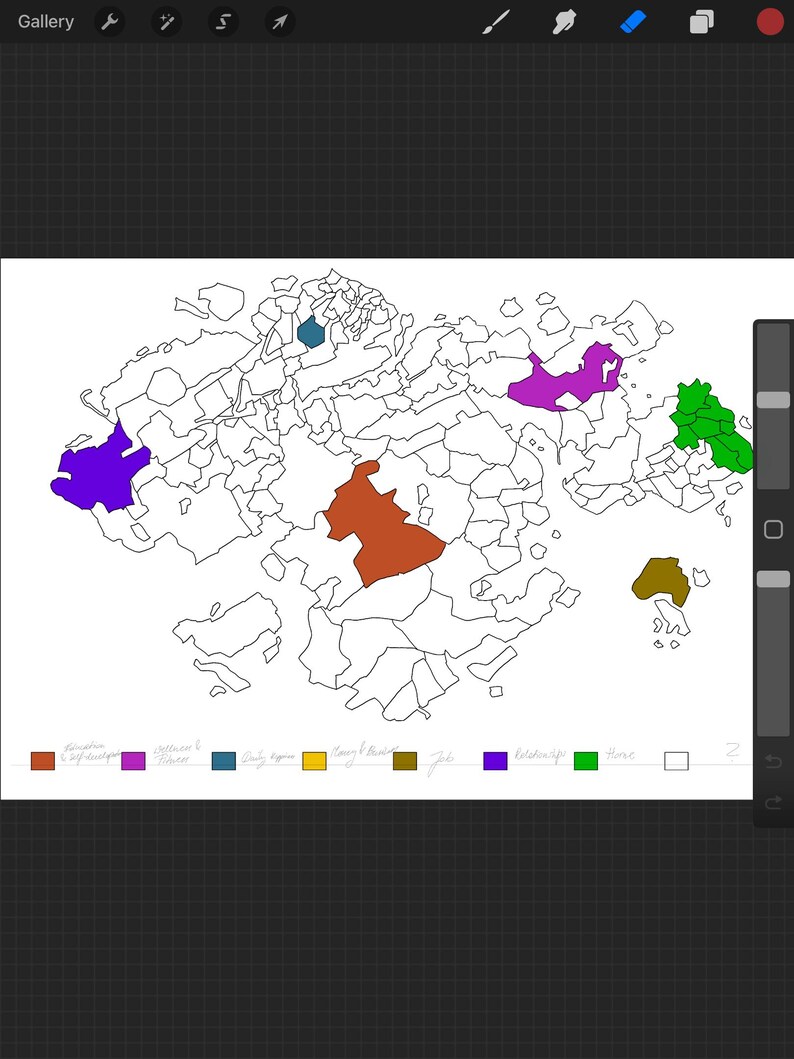 Visual Progress Map, Vision Board, Progress Board, Fictional World for ...