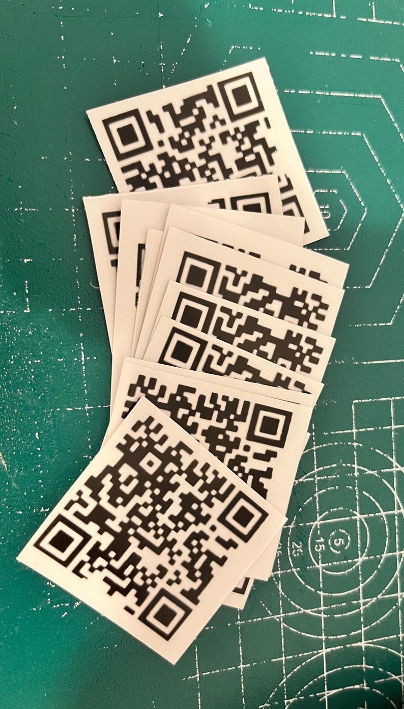 QR Code Clear Sticker Balloons Business Instagram Webpage - Etsy
