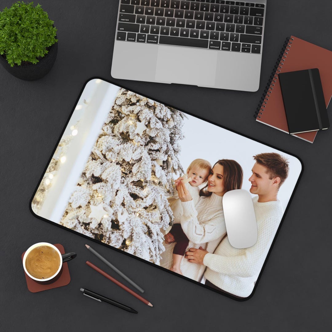 Custom Desk Mat Family Christmas Gift Personalized Photo Gift Cute Gift ...