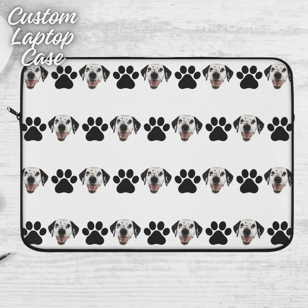 Custom Laptop Case Pet Christmas Gift Personalized Pet Photo MacBook ...