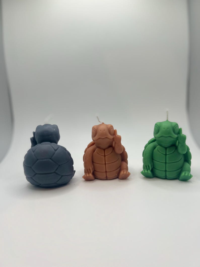 Funny Turtle Candle, Middle Finger, Scented Soy Wax Home Decor - Etsy