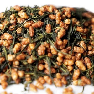 Premium Organic Genmaicha- First Flush Japanese Green Tea With Roasted ...