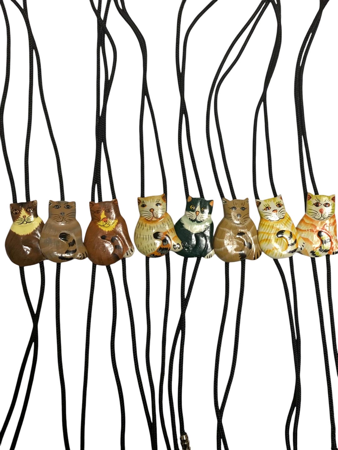 Cat Bolo Tie Classic String Necktie Sitting Pretty Kitty Lariat Western ...