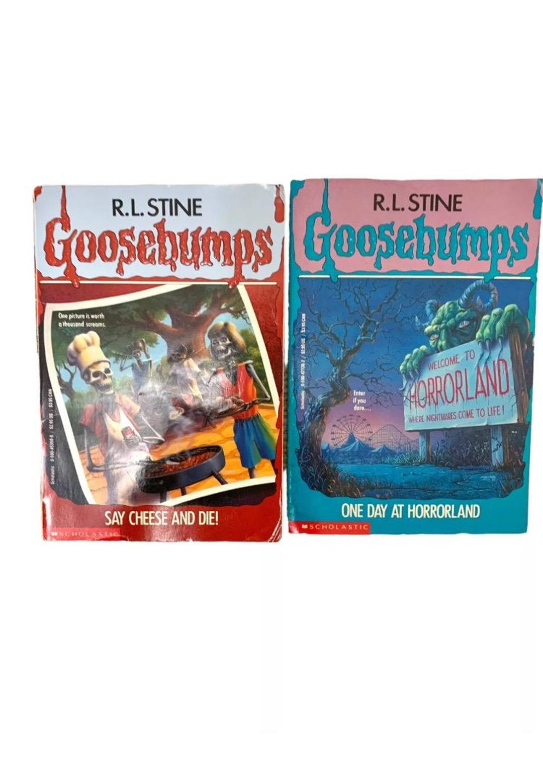 Goosebumps Lot Say Cheese and Die + One Day at Horrorland True 1st ...
