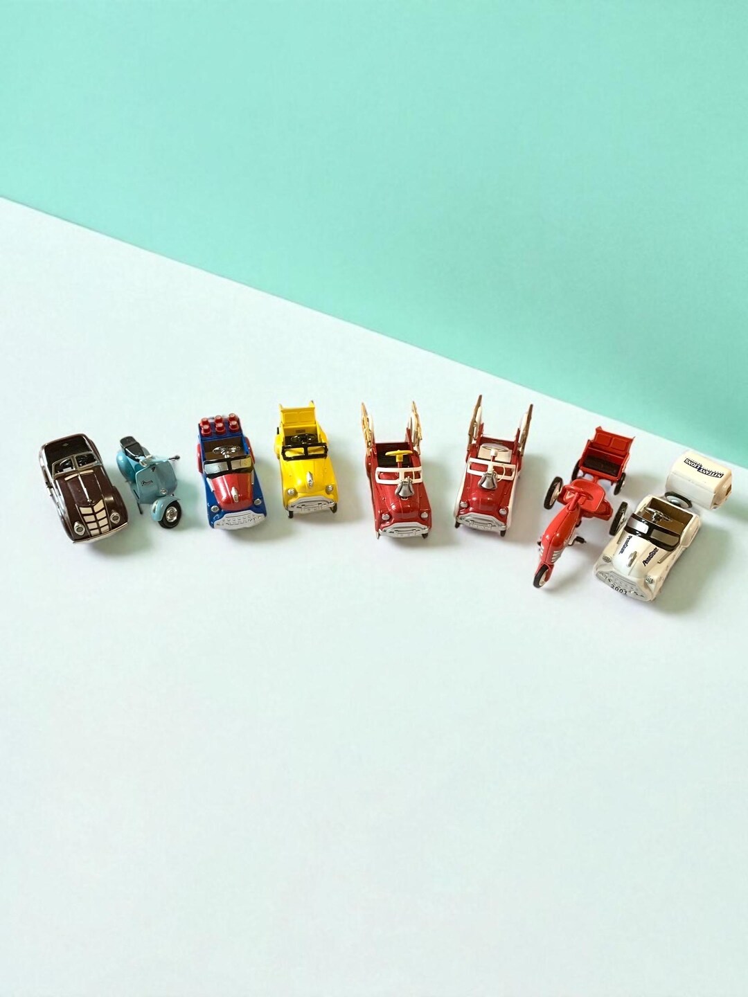 Diecast MINI Pedal Car Metal Model Your Choice Vespa Murray Tractor ...
