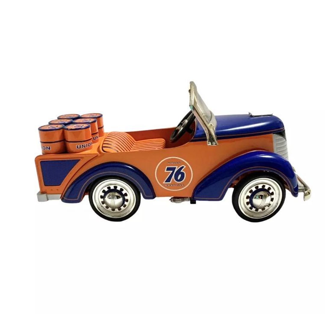 MINI Pedal Car Metal Model Vintage 76 Union Oil Gas Collector Truck 7.5 ...