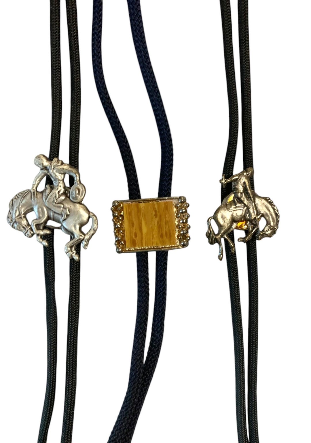 Horse Bolo Tie String Lariat Western Wedding Accessory Necktie Bronc ...