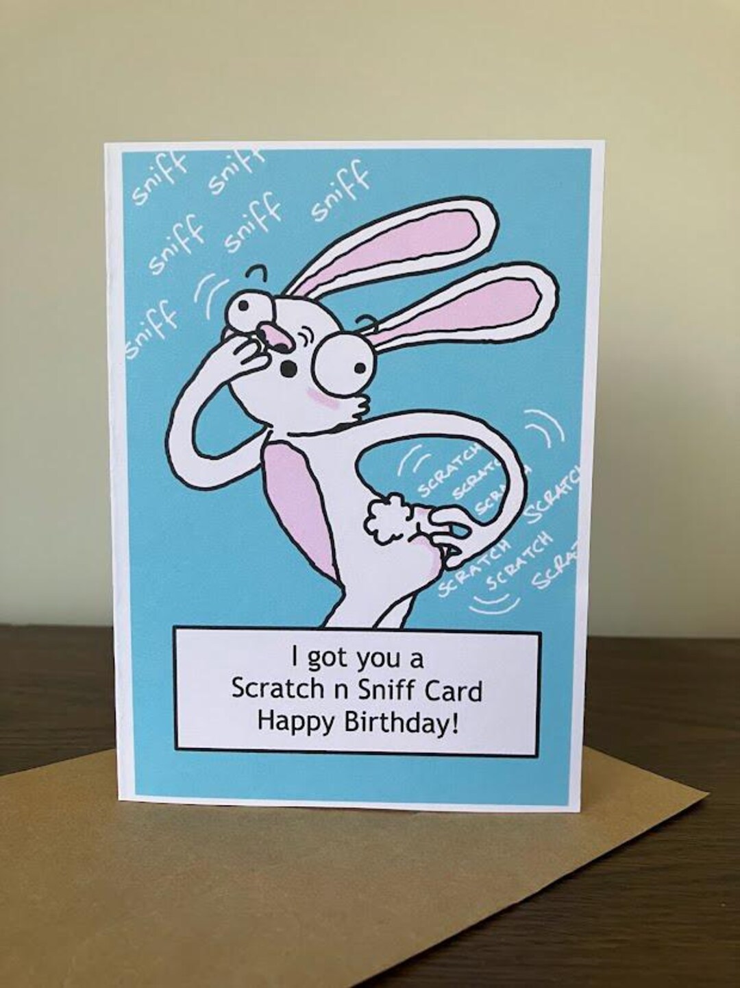 Scratch N Sniff Joke Card Rabbit Gross Funny. Gigglefartcards Nessijane ...