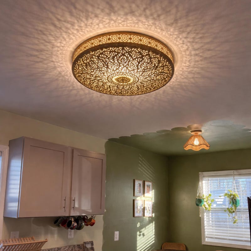 Engraved Ceiling Light - Etsy