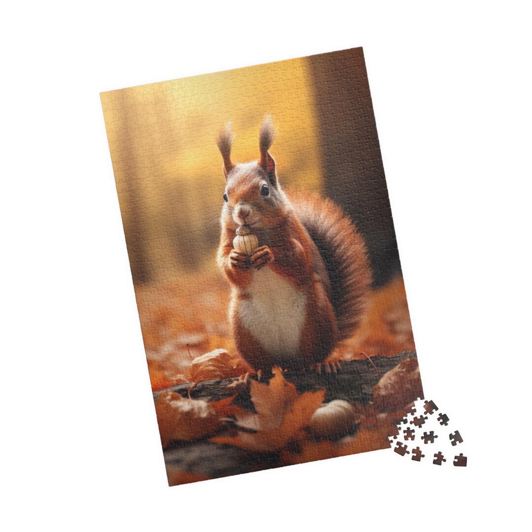 Puzzle, Squirrel Jigsaw Puzzle, Fun Brain Teaser, Relaxing Hobby ...