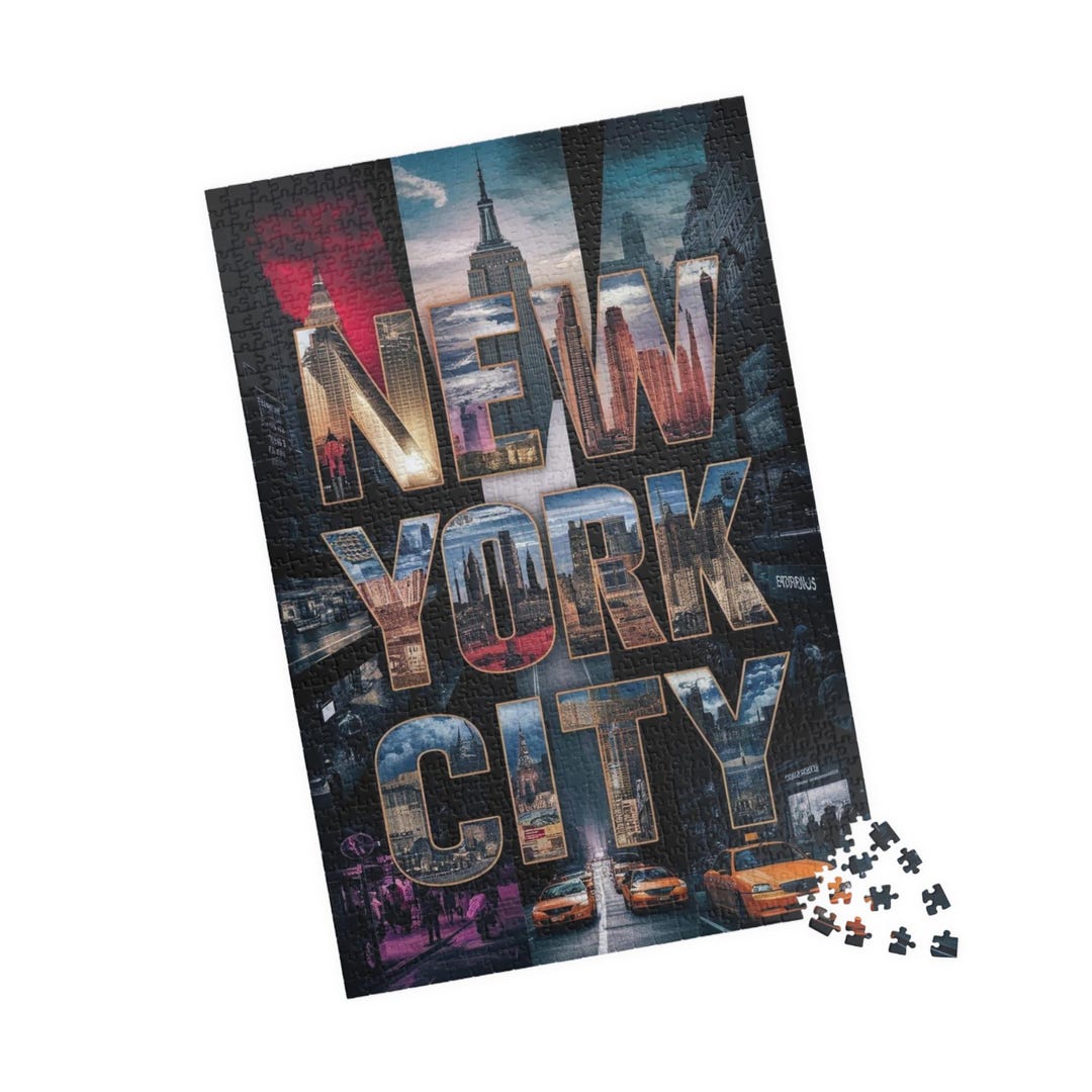 1000 Piece Jigsaw Puzzle, NEW YORK CITY, New York, Super Cool, Vibrant ...