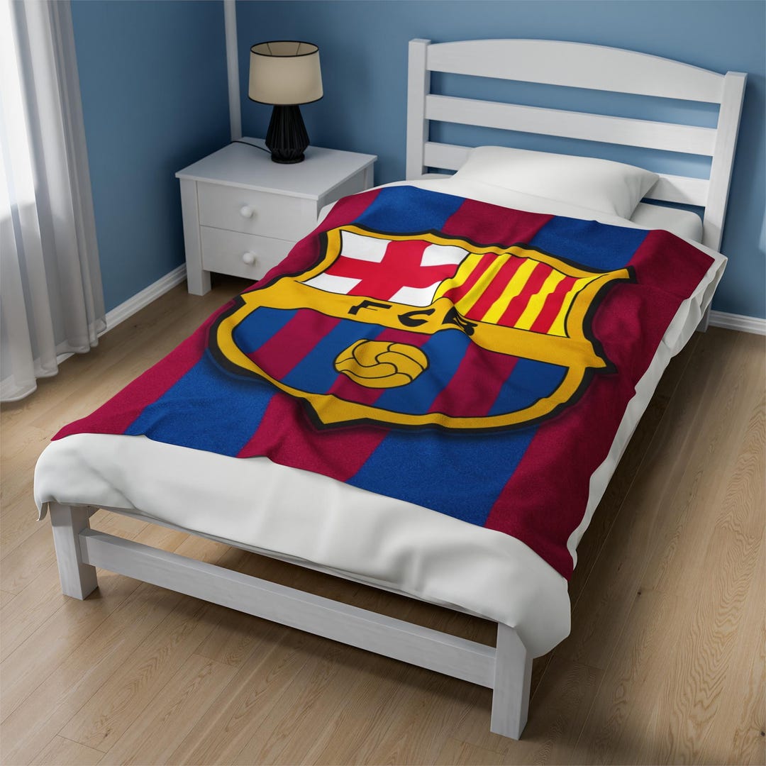 Barcelona FC FCB Blanket Soccer Fans, Football Gift, Sports Throw, Team ...