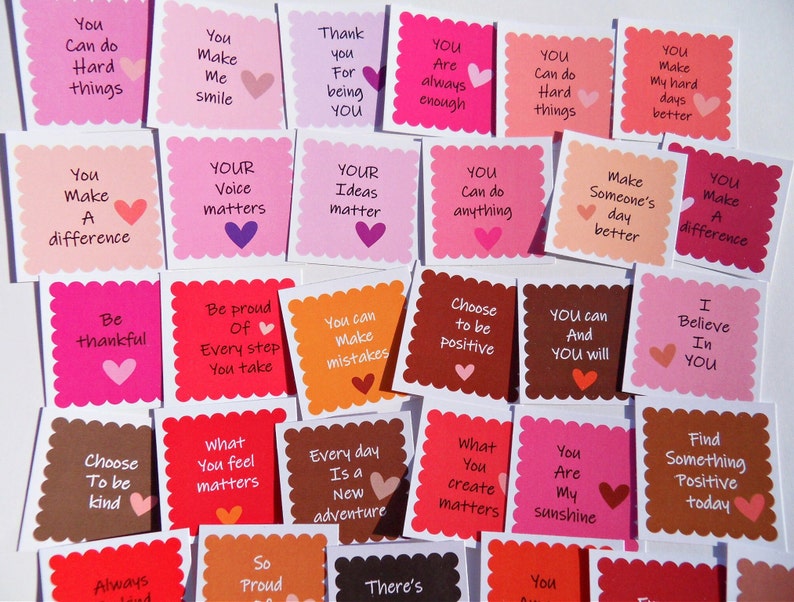 Small Encouragement Cards, 30 Shout Out Cards Compliment Cards, Back to ...