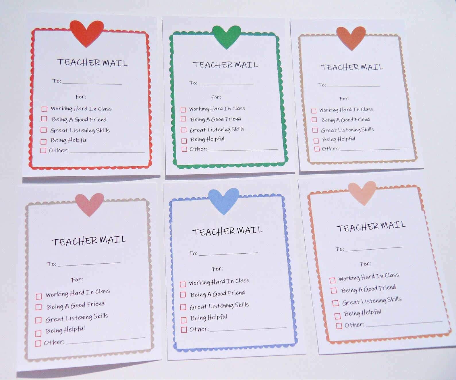 Printable Teacher Shout Out Cards, Recognition Cards, Good Work Reward ...