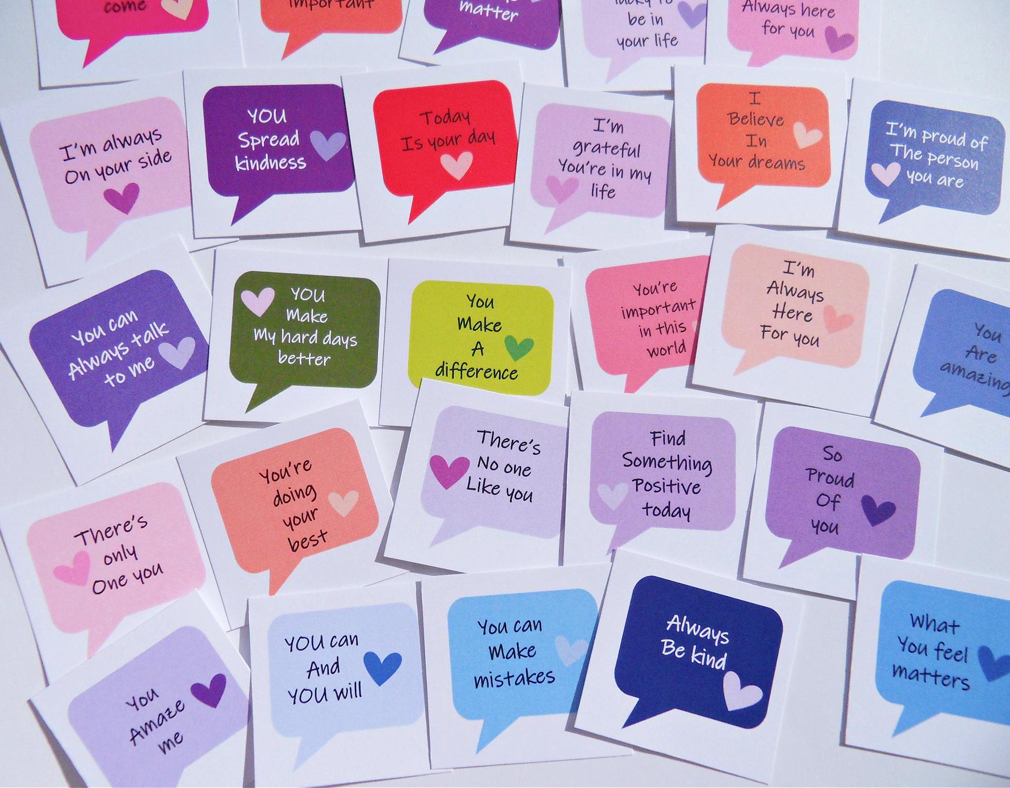Words of Encouragement Cards, 75 Positivity Affirmation Cards ...