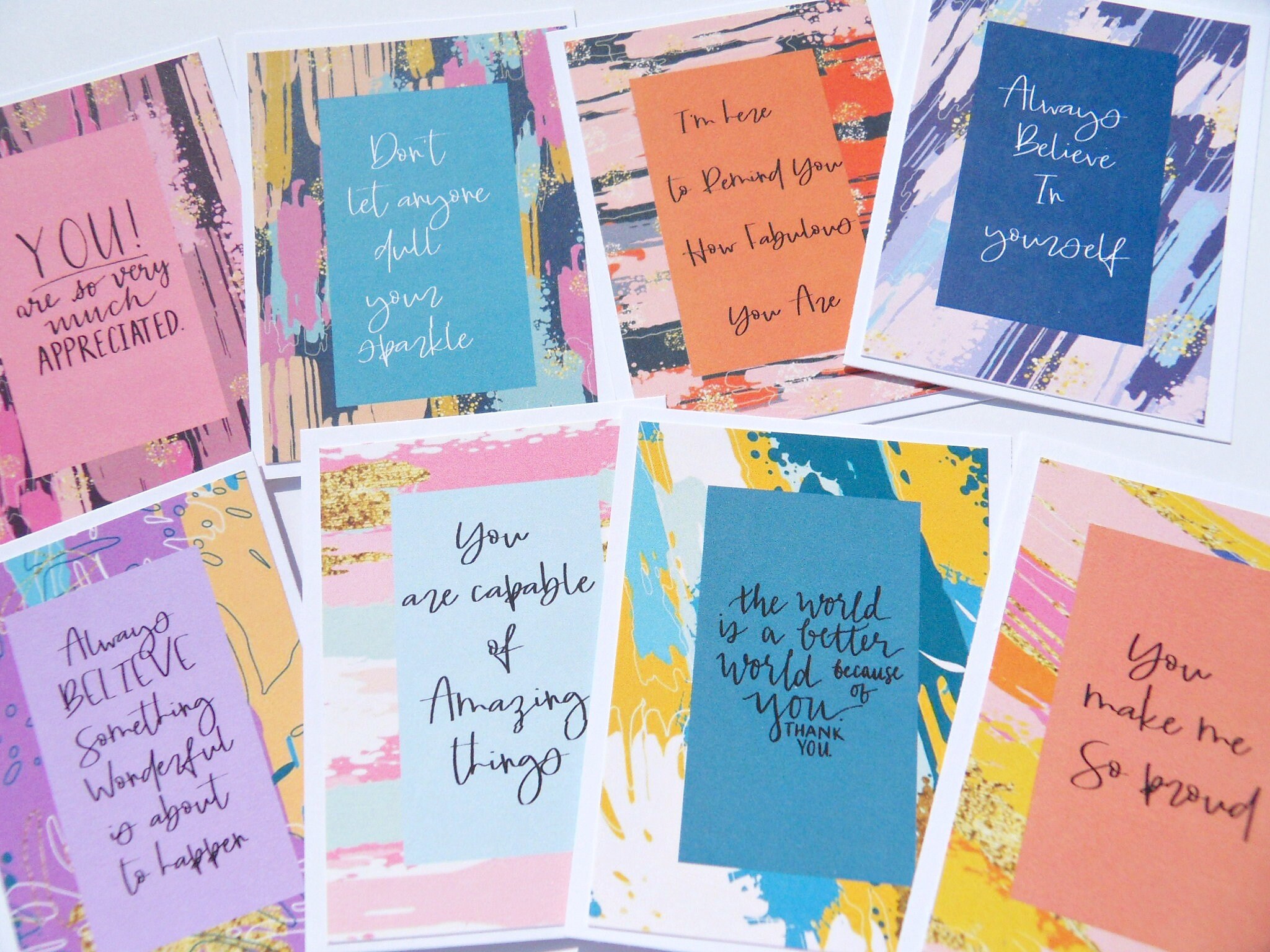 Printable Encouragement Cards 8 Affirmation Cards - Etsy