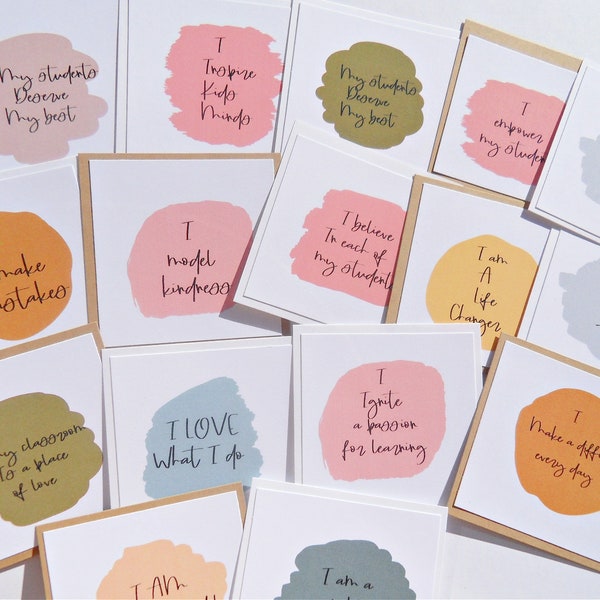 Teacher Affirmations - Etsy