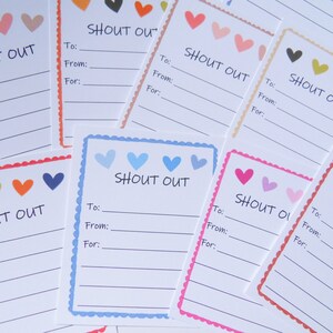 Printable Teacher Shout Out Cards, Recognition Cards, Good Work Reward ...