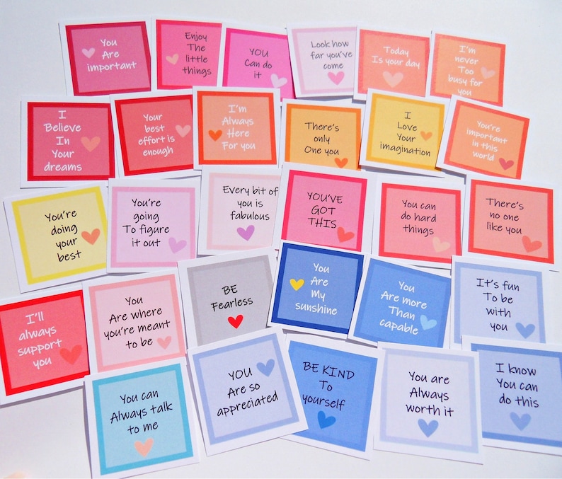 Mini Encouragement Cards, 75 Positivity Affirmation Cards, Compliment ...