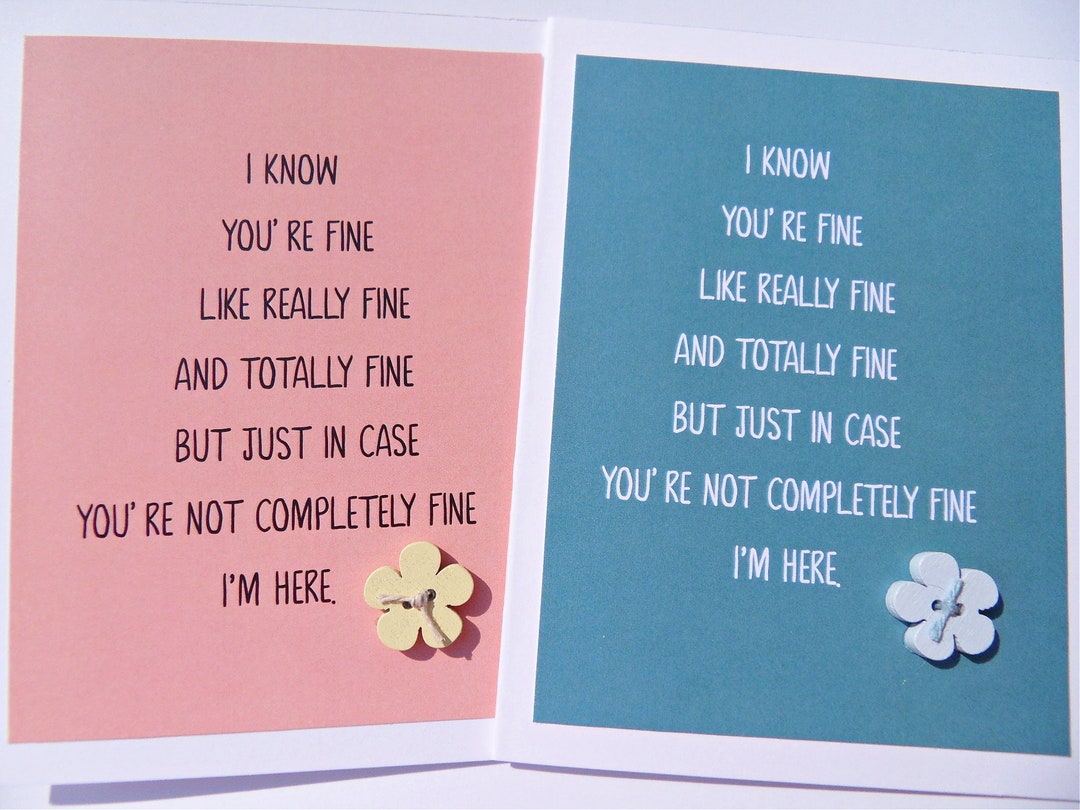 Friendship Support Card Motivational Card Encouragement Card Uplifting ...