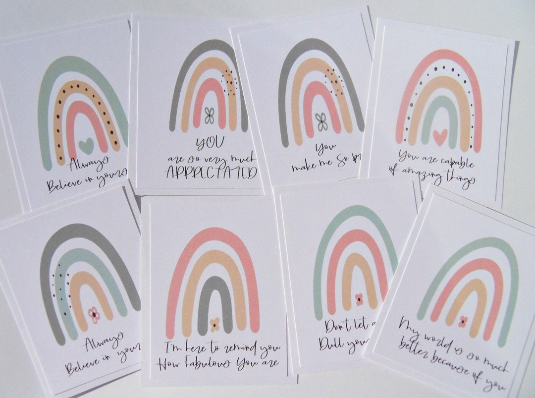 Affirmation Cards for Kids, 8 Be Positive Cards Kids, Positive ...