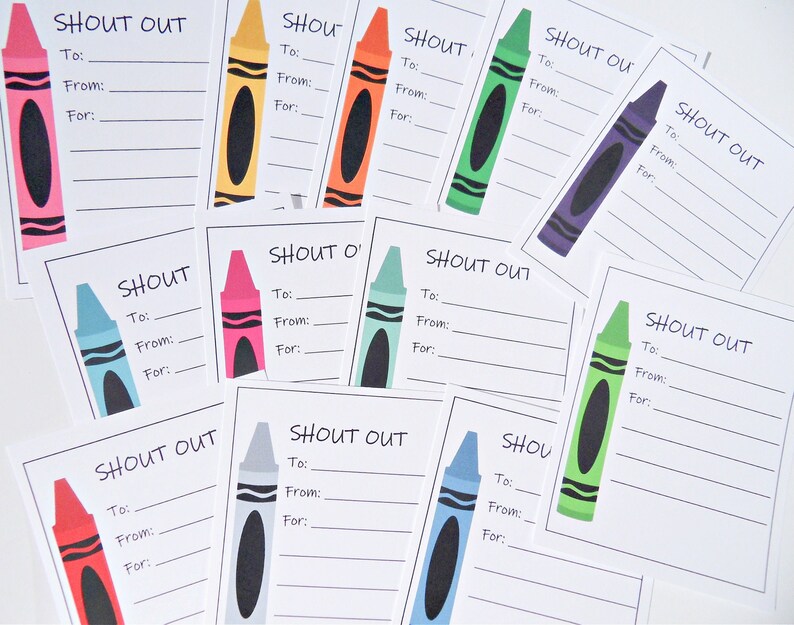 Printable Teacher Shout Out Cards School Reward Cards Parent - Etsy