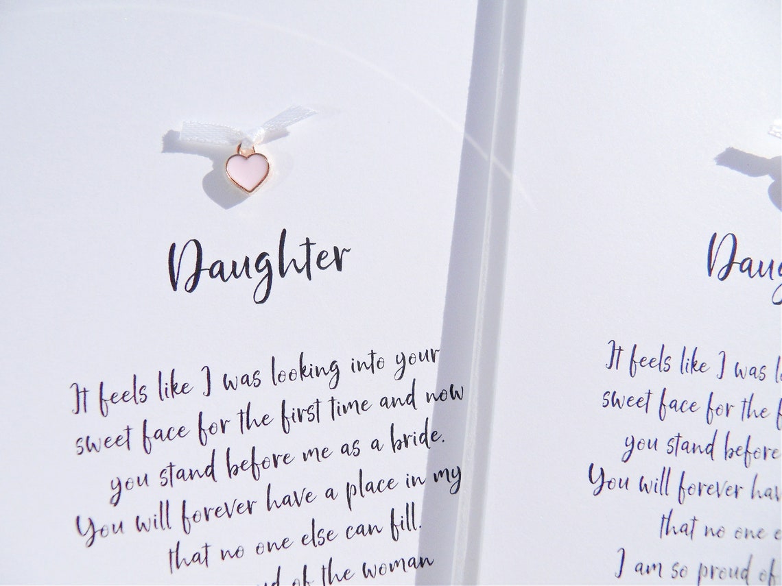 Wedding Day Card for Daughter to My Daughter on Your Wedding - Etsy