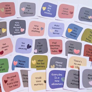 Printable Encouragement Cards, 30 Affirmation Cards, Positivity Message ...