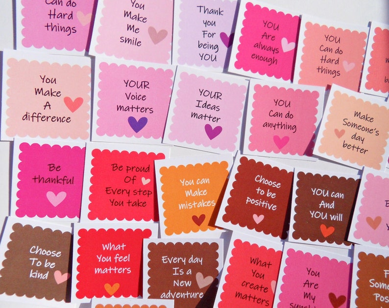 Small Encouragement Cards, 30 Shout Out Cards Compliment Cards, Back to ...