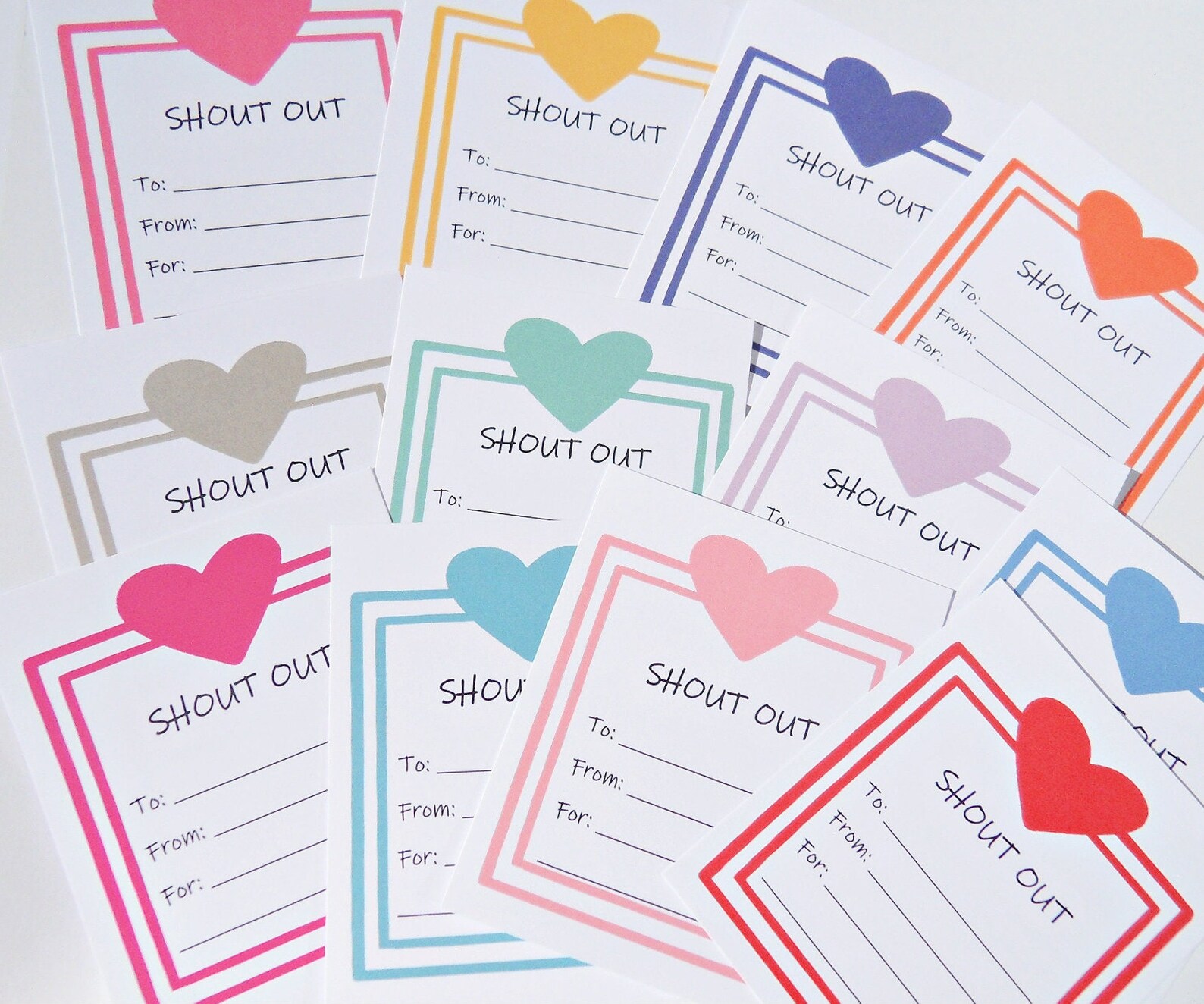 Printable Teacher Shout Out Cards, Recognition Cards, Good Work Reward ...