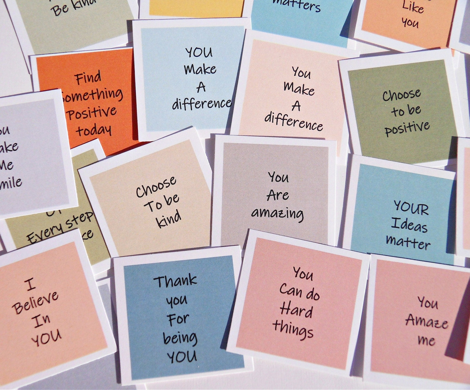 Mini Encouragement Cards, 30 Affirmation Cards, Compliment Cards ...