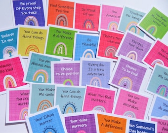 Mini Encouragement Cards 30 Affirmation Cards Compliment - Etsy Canada