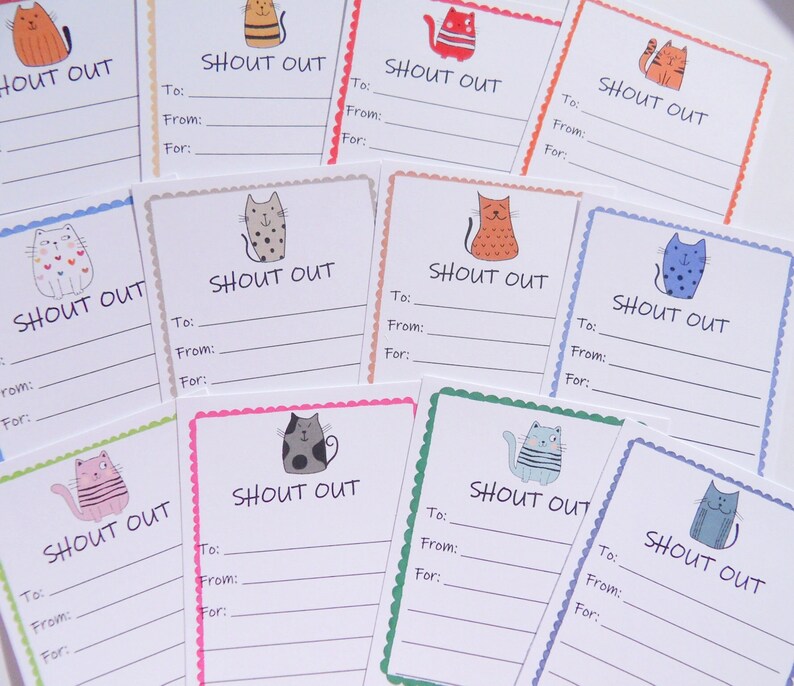 Printable Teacher Shout Out Cards, Principal Shout Out Cards, Good Work ...