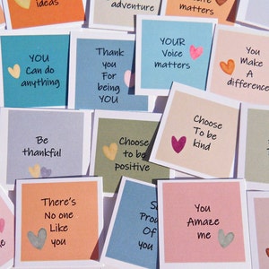 Mini Encouragement Cards, 30 Positive Affirmation Cards, Positivity ...