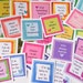 Printable Mini Encouragement Cards, 45 Affirmation Cards, Compliment ...