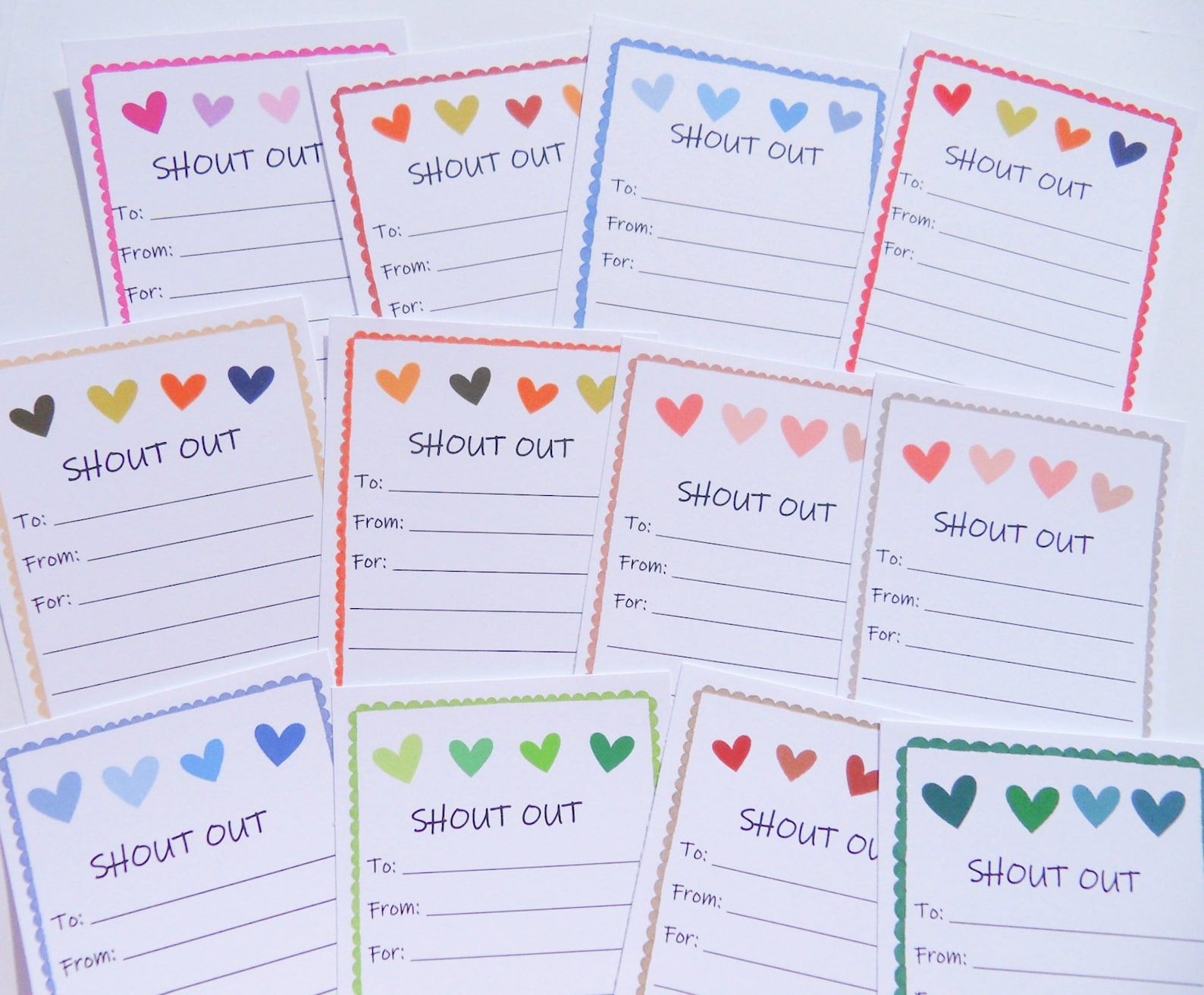 Printable Teacher Shout Out Cards, Recognition Cards, Good Work Reward ...