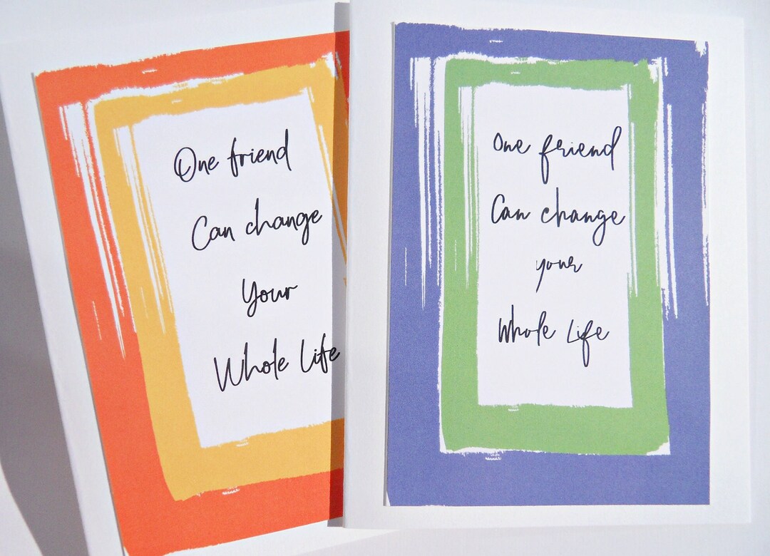 Card for Best Friend Encouragement Card Thanks for Your - Etsy