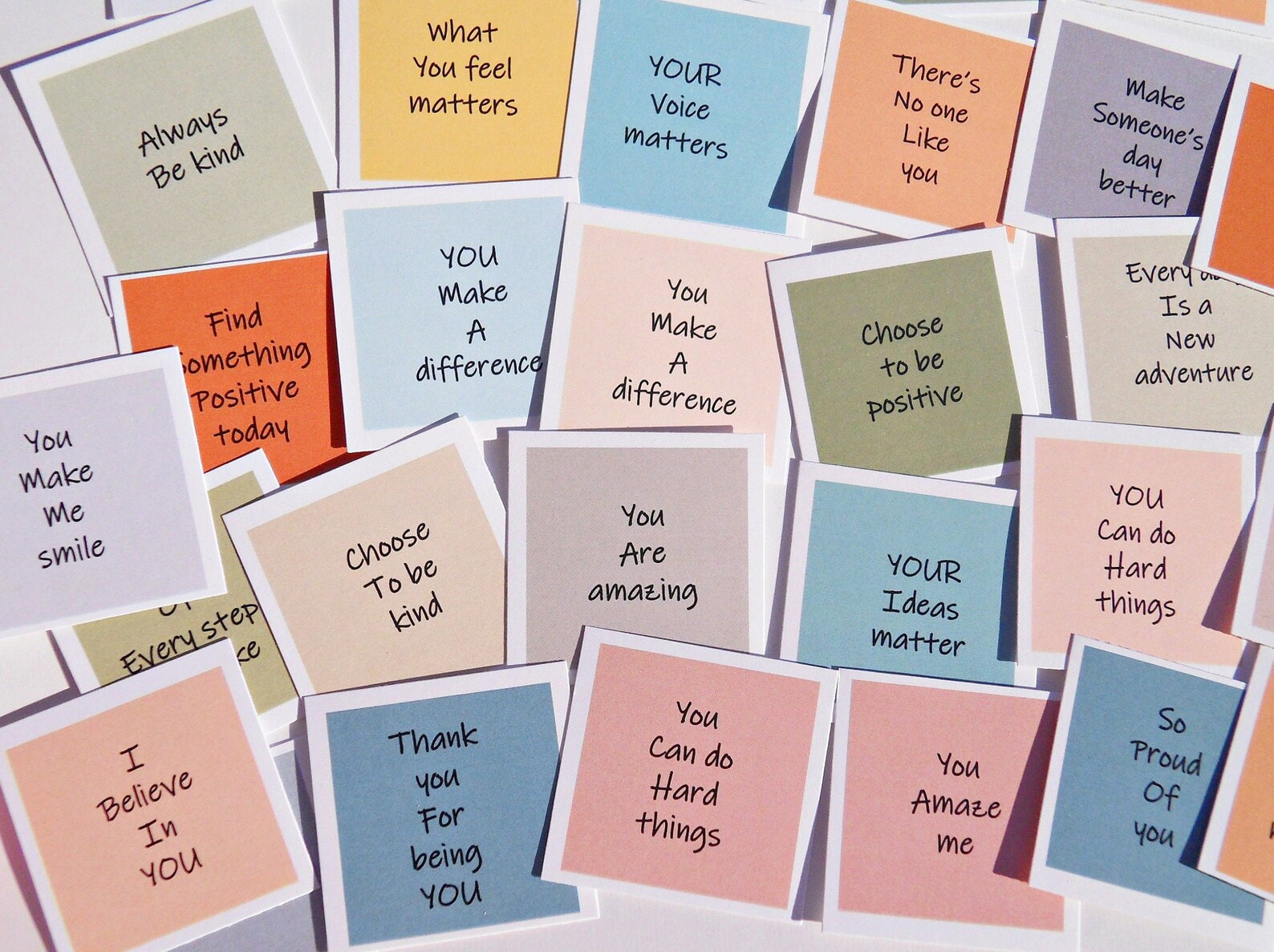 Mini Encouragement Cards, 30 Affirmation Cards, Compliment Cards ...