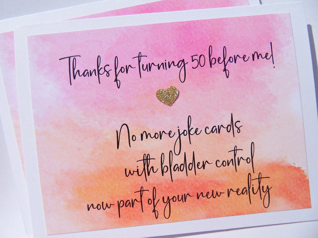 Funny 50th Birthday Card, Best Friend Fiftieth Birthday, Funny Birthday Card, Old Age Sarcastic ...