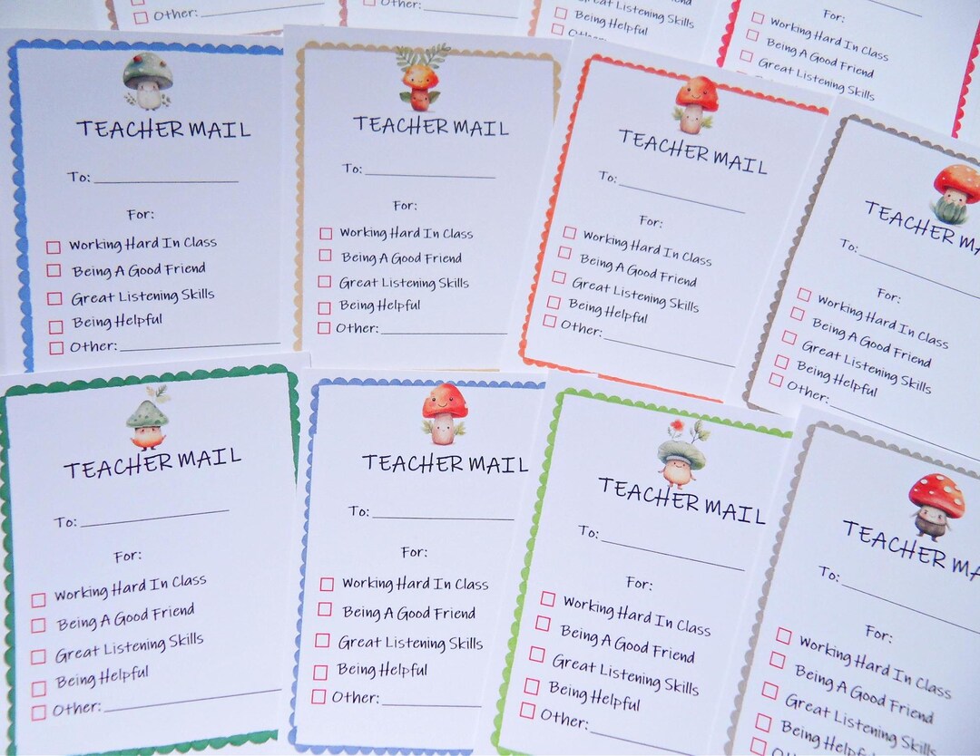 Printable Teacher Shout Out Cards, Recognition Cards, Good Work Reward ...