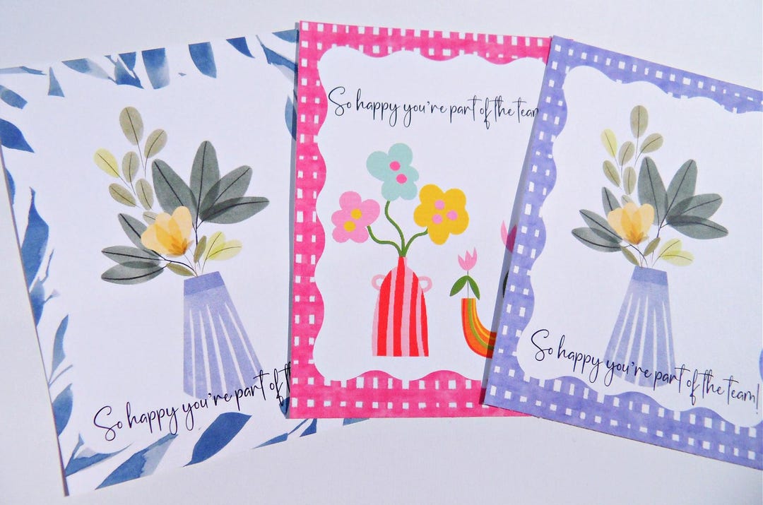 Floral Thank You Appreciation Cards Printable, Employee Appreciation ...