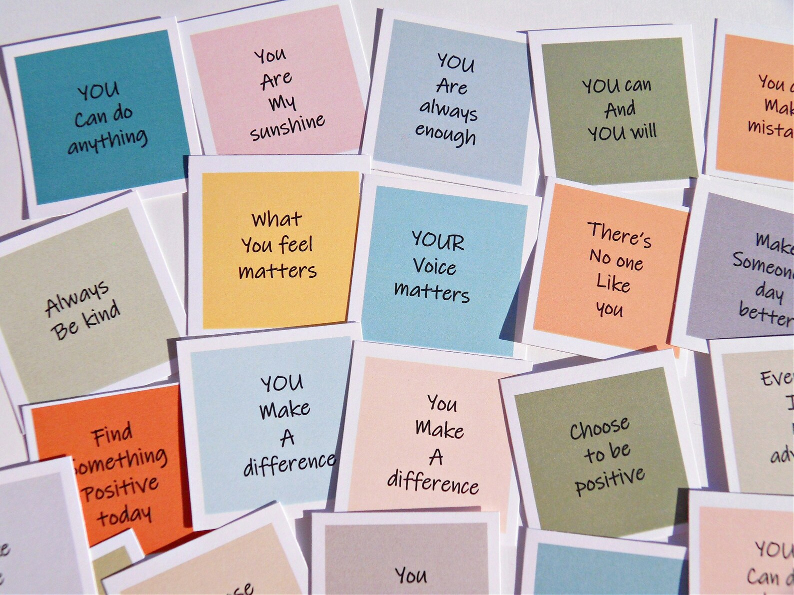 Mini Encouragement Cards, 30 Affirmation Cards, Compliment Cards ...