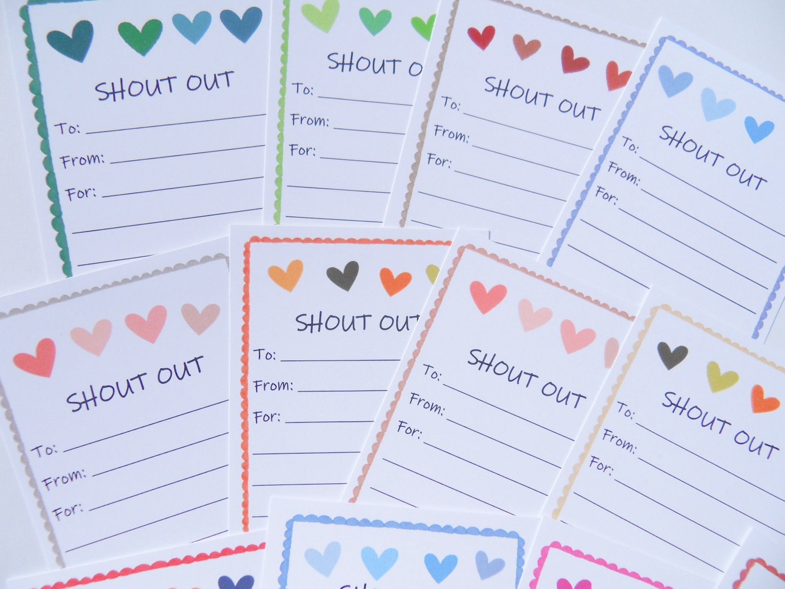 Printable Teacher Shout Out Cards, Recognition Cards, Good Work Reward ...