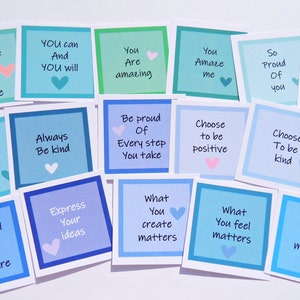 Printable Mini Encouragement Cards, 75 Affirmation Cards, Back to ...