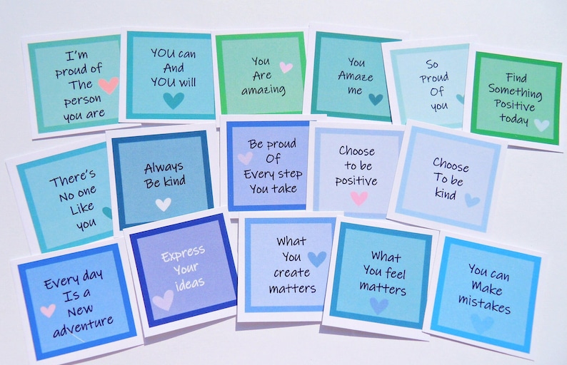 Mini Encouragement Cards, 75 Positivity Affirmation Cards, Compliment ...