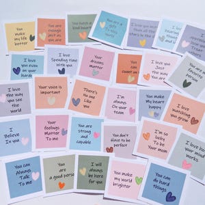 Mini Encouragement Cards, 30 Positivity Affirmation Cards, Compliment ...