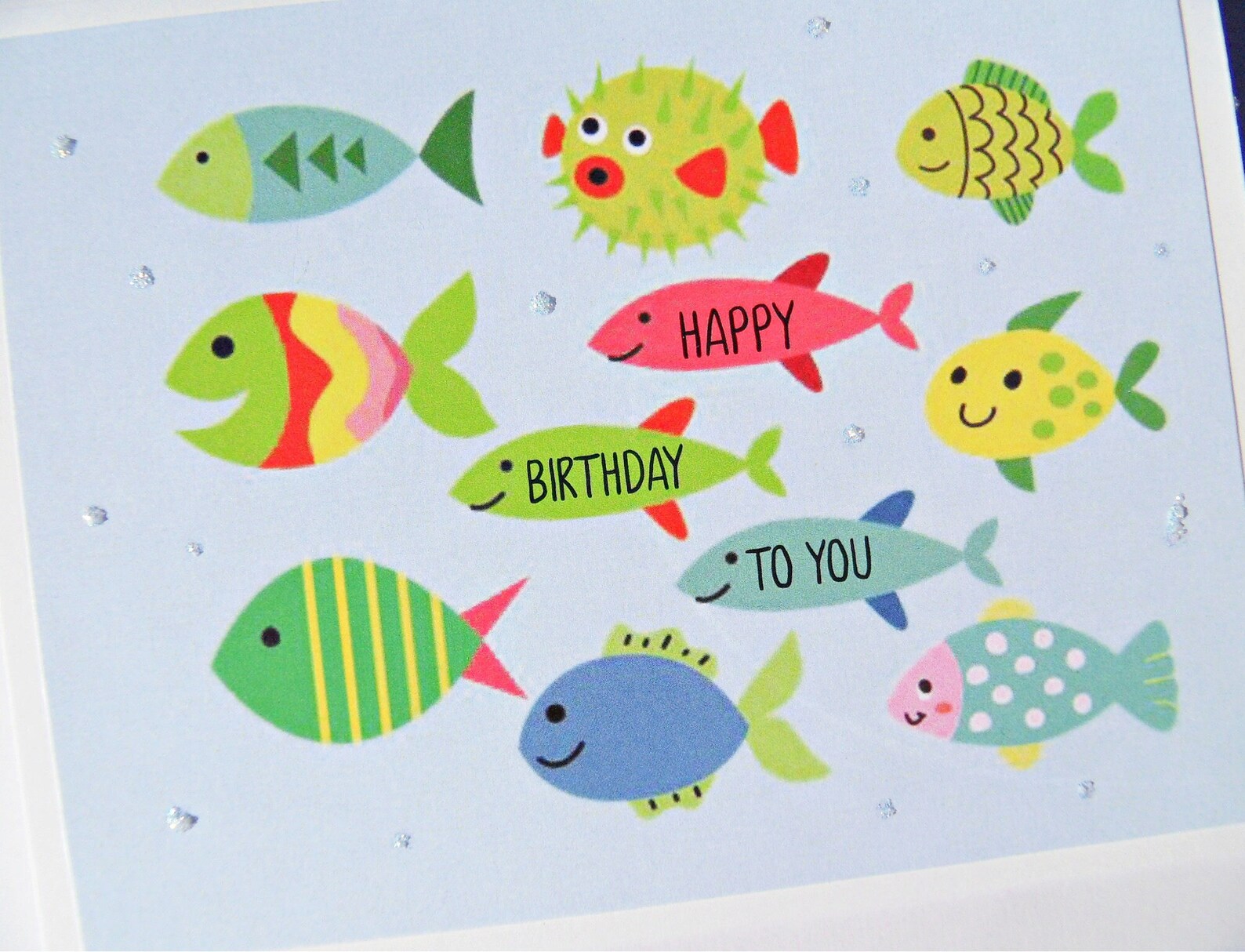 Cute Sea Animals Birthday Card, Under the Sea Birthday, Girl Birthday ...