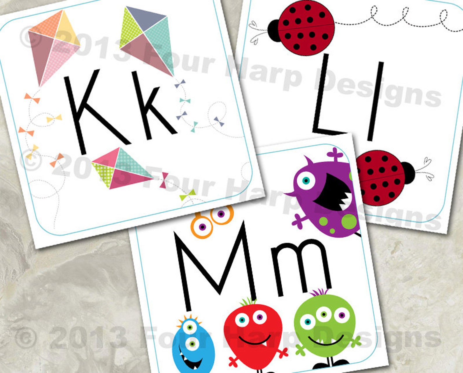 Alphabet Wall Cards DIY Printable for preschool early | Etsy