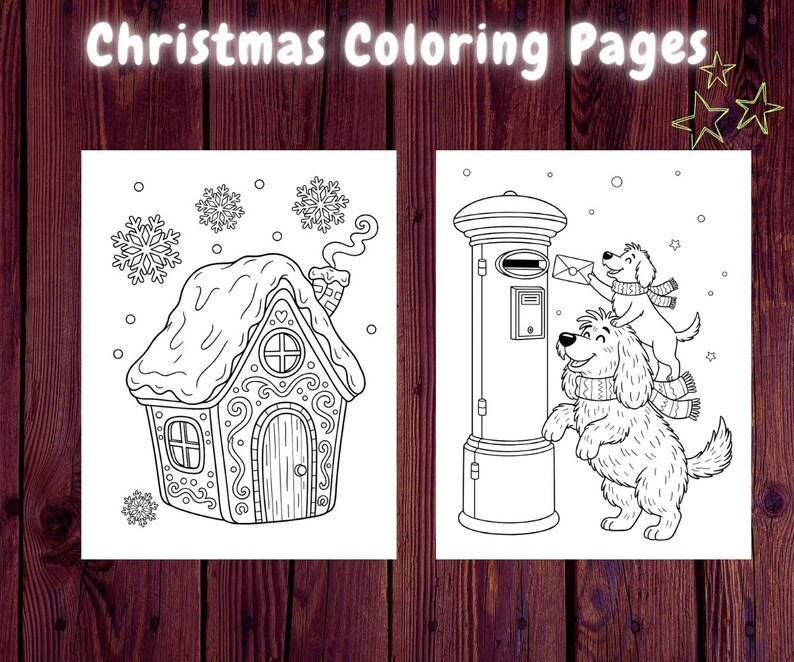 Christmas Coloring Book, Christmas Coloring Pages, Christmas Coloring ...