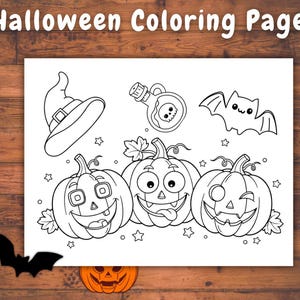 Halloween Coloring Book | 55 Pages | Spooky and Cute Coloring Pages for ...